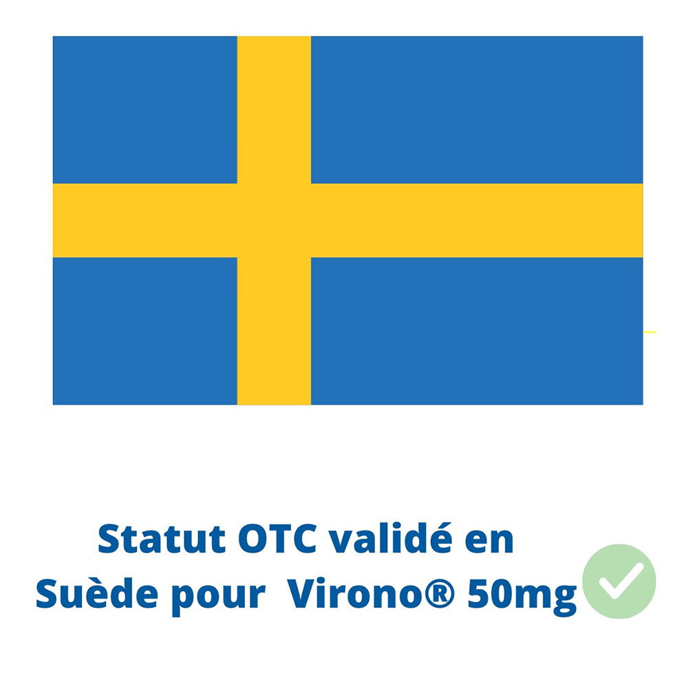 Statut OTC validé en Suède pour Virono® 50mg - Vectans Pharma
